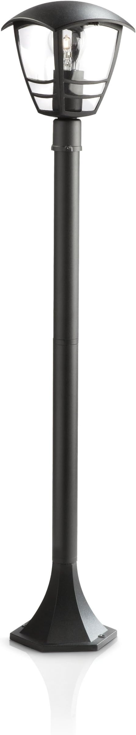 Philips myGarden Creek Outdoor Post, Black (Requires 1 x 60 W E27 Bulb ...