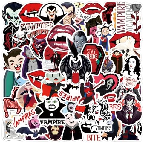 Amazon.com: Vampire Stickers 55pcs Cute Decorative Kids Party Supplies ...