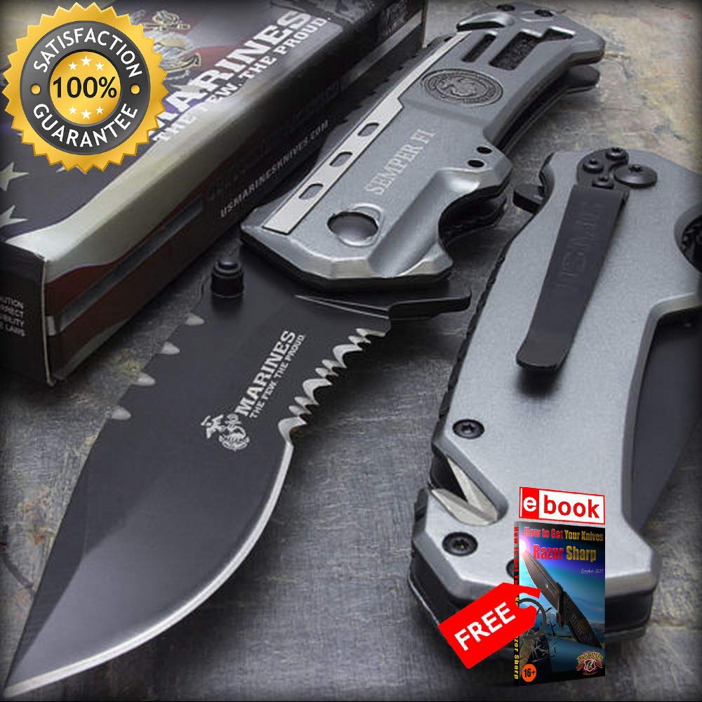 8 25 Mtech Usmc Semper Fi Spring Assisted Tactical Folding | Desertcart ...