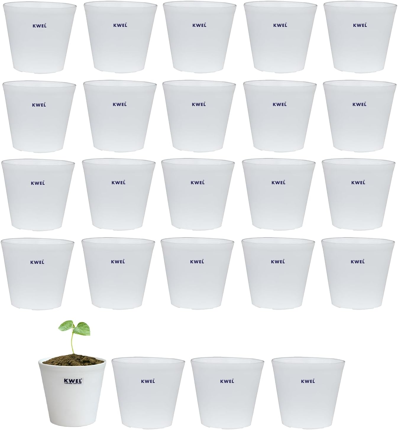 FASTUNBOX (LABEL) Glossy Plastic Gamla Planter Pot Flower Pot for ...