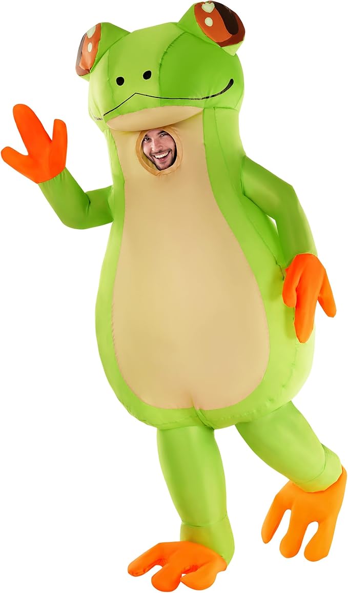 Amazon.com: Morph Frog Costume Adult Men, Inflatable Frog Costume Adult ...