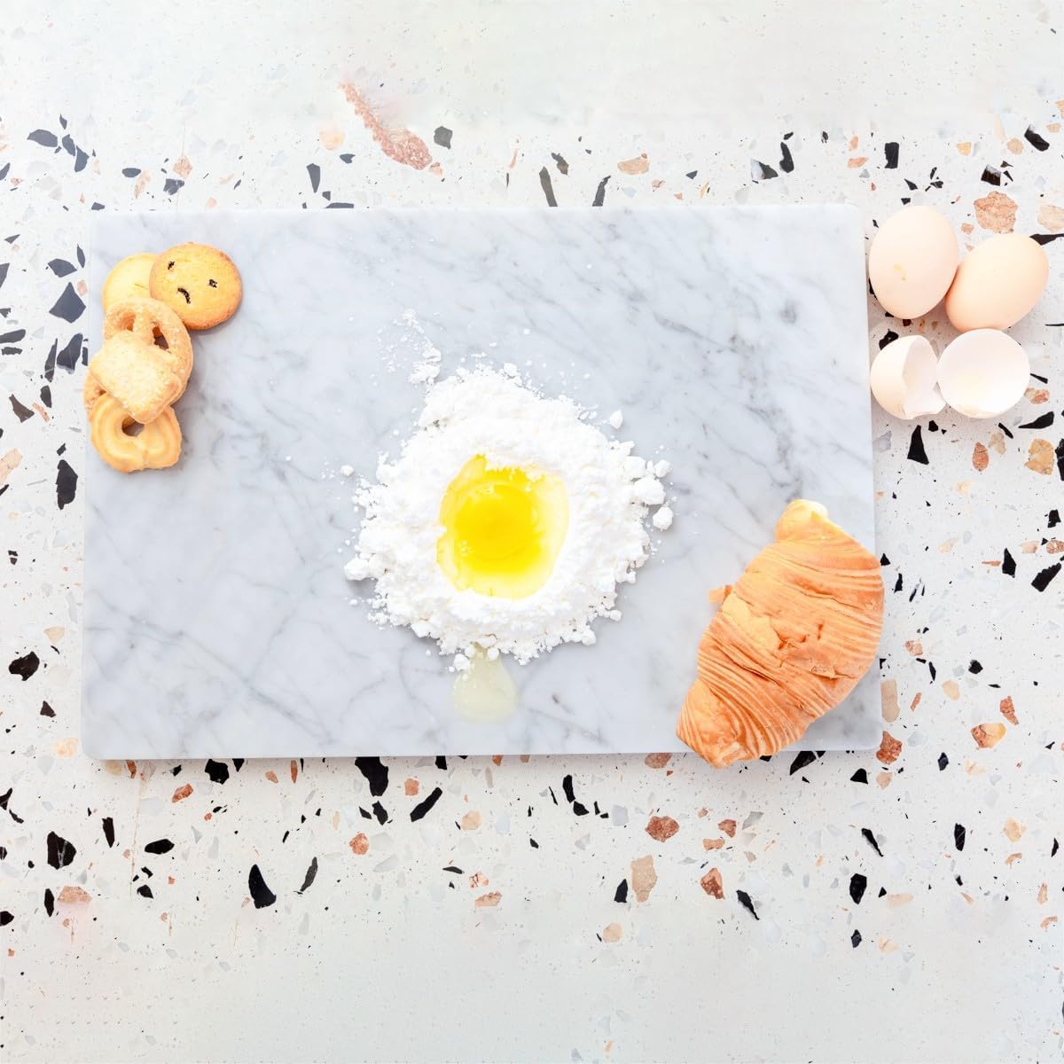 Amazon.com: KC KULLICRAFT Marble Cheese Pastry Board 16" x 12" Marble ...