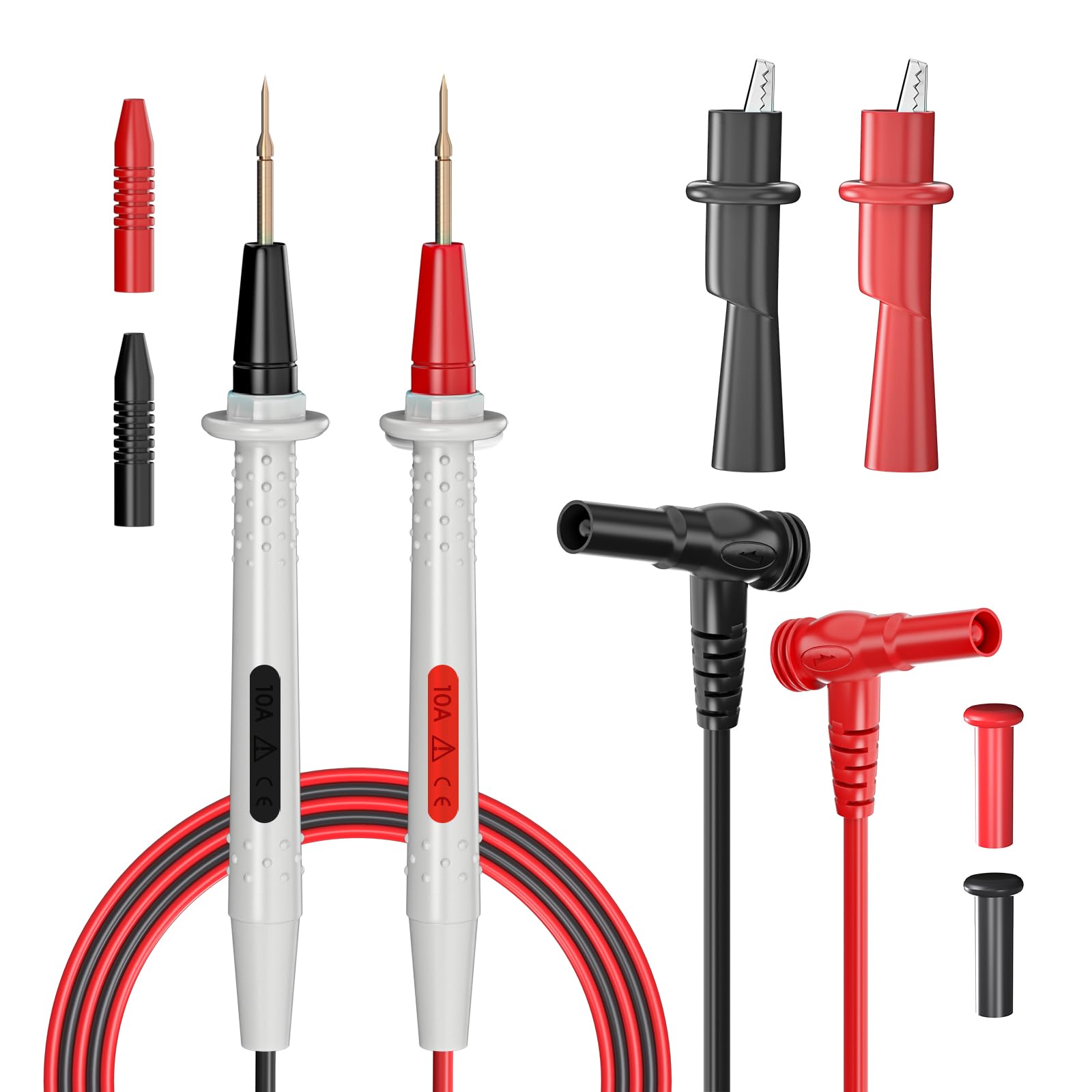 Snapklik.com : Goupchn Multimeter Test Leads Kit Banana Plug