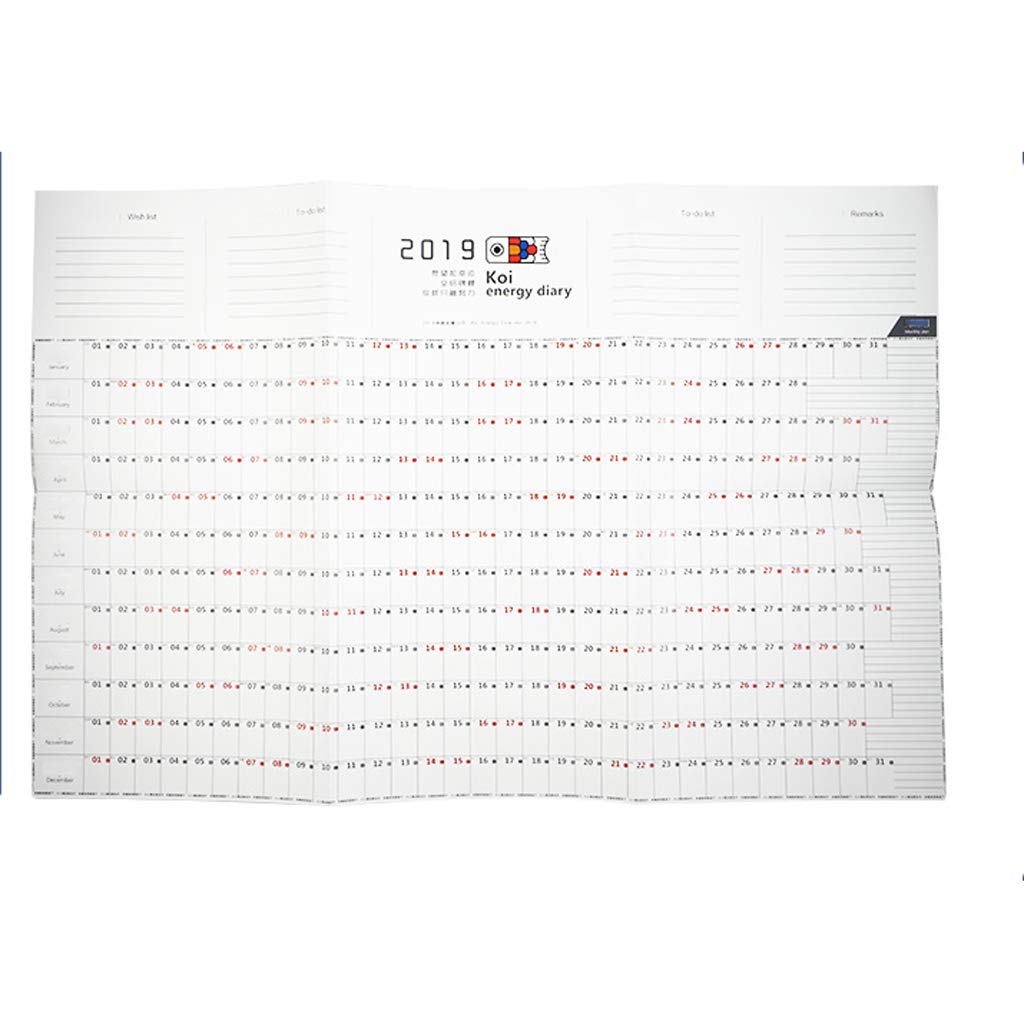 Buy 2019 Family Plan Table 365 Days Creative Office Plan Table Week ...