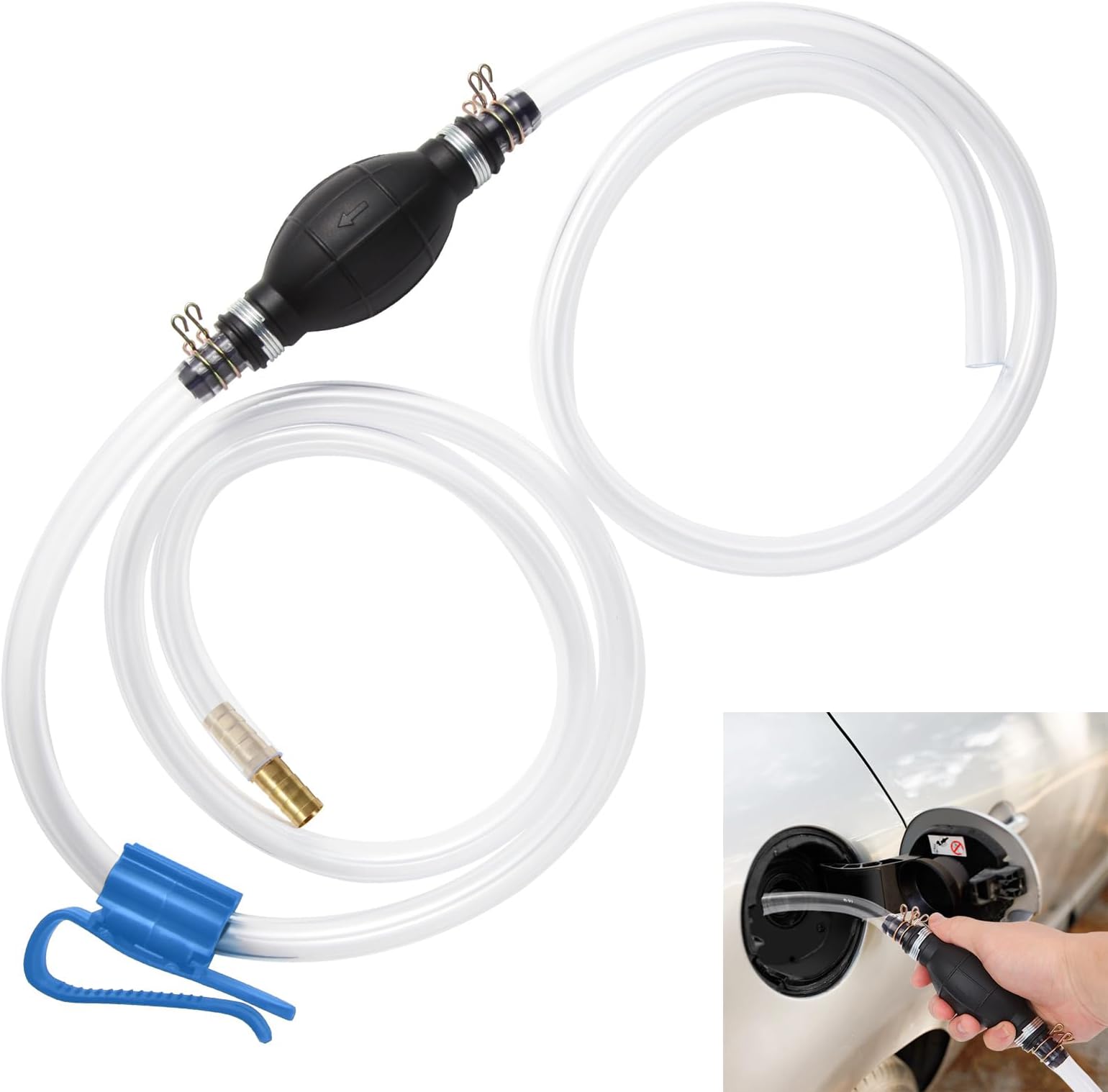 Amazon.com: Yetofro Gas Siphon Hose Pump, Manual Hand Water pump ...