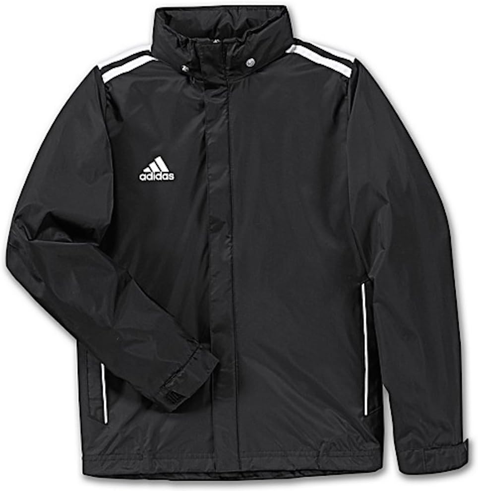 Amazon.com: adidas Core 11 Rain Jacket (Black/White) Size 2XL ...
