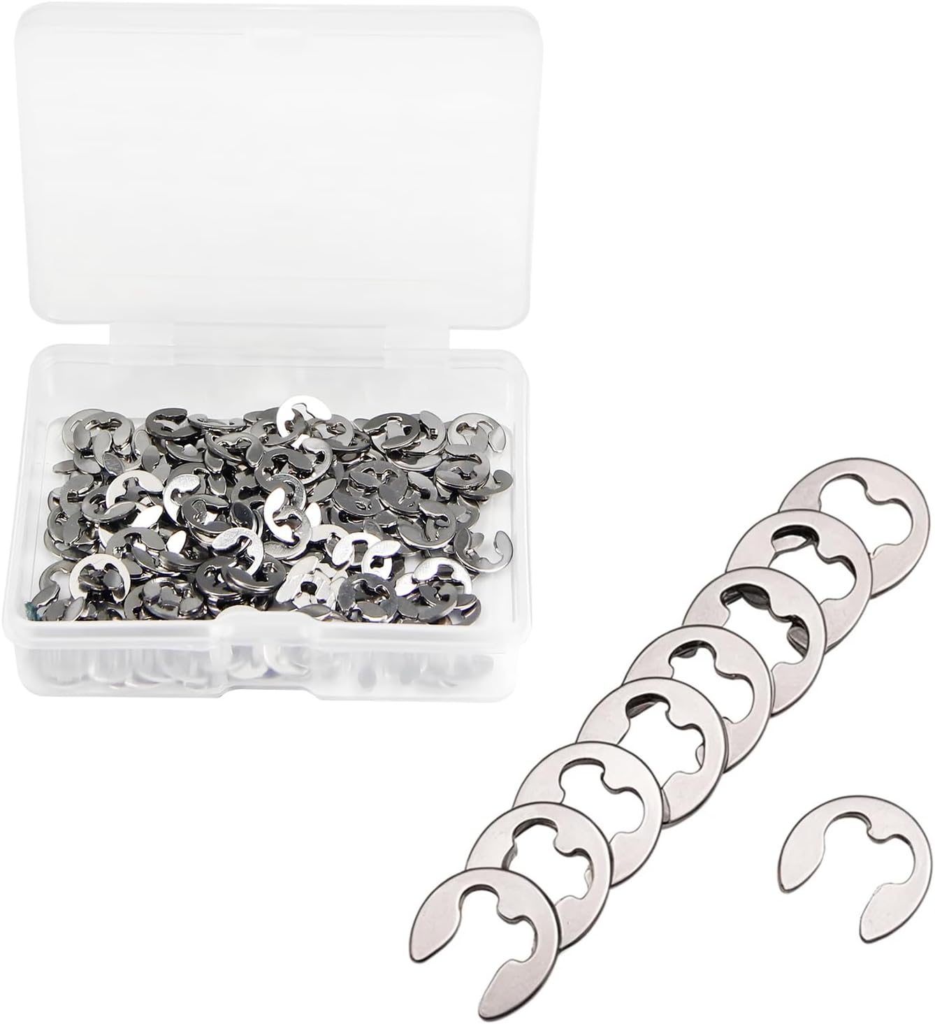 Amazon.com: 200Pcs M3 E-Clip Circlip 3mm External Retaining Rings ...