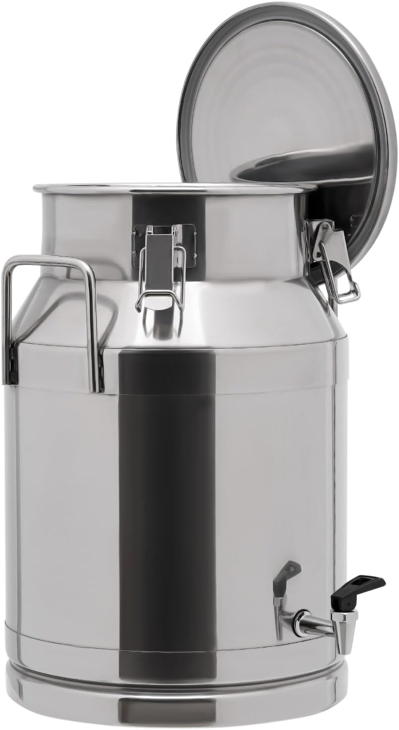 Amazon.com | Milk Can, 30L/7.93Gal Stainless Steel Milk Bucket Dispenser Wine Pail Bucket Milk ...