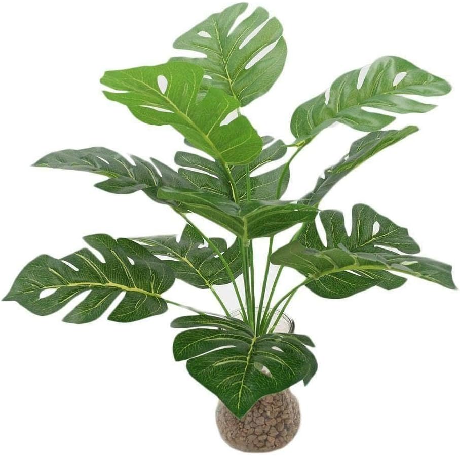 Amazon｜40cm モンステラ デリシオーサ チーズ 植物 人工植物 緑の葉 フェイク 観葉植物 装飾 葉 結婚式 ホームパーティー｜人工観葉植物 オンライン通販