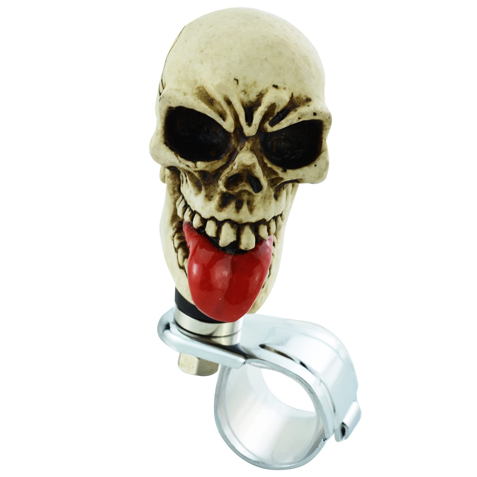 Snapklik.com : Lunsom Steering Spinner Wheel Suicide Knob, Skull Shape ...