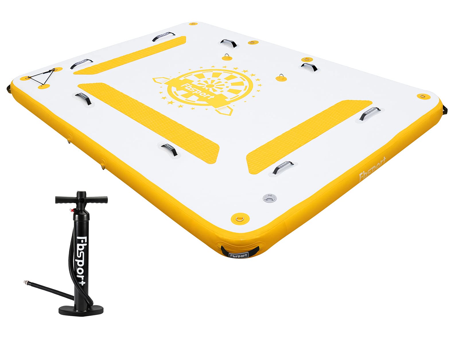 Buy FBSPORT Inflatable Floating Dock Mat, 10ft/ 8ft Inflatable Water ...