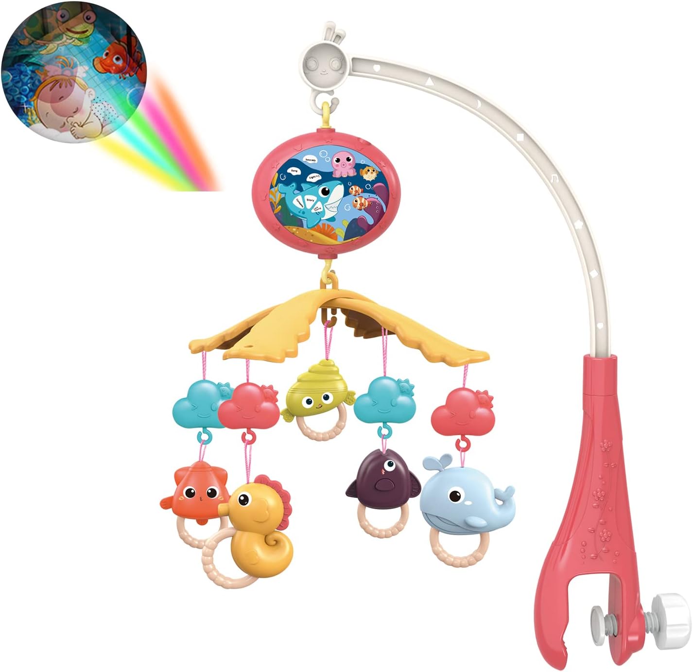 Amazon.com : Baby Musical Crib Mobile Bed Bell Crib Bell, Multi ...