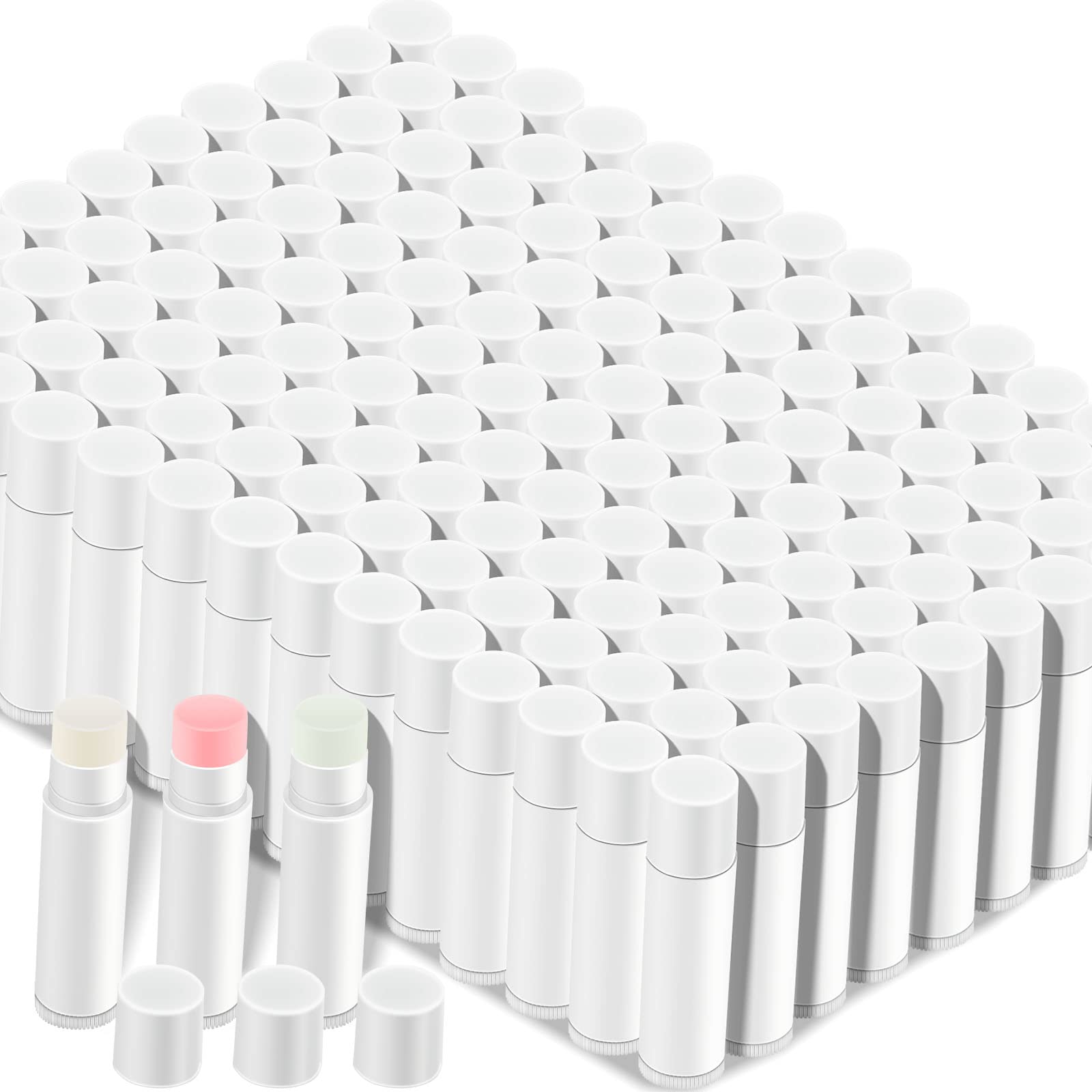 Dunzy 150 Pcs Lip Balm Gifts Bulk Moisturizing Lip Set Unlabeled Filled ...