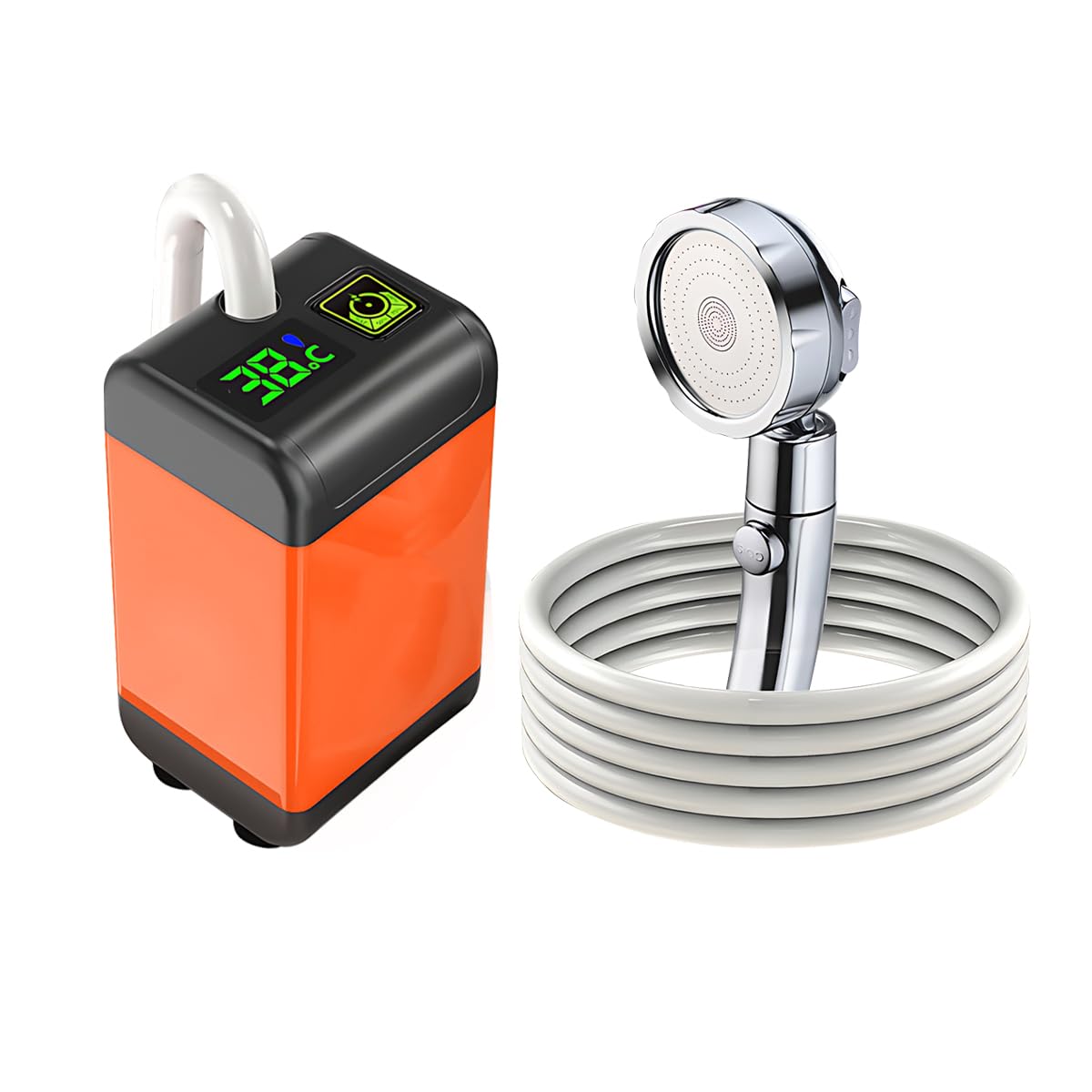 Portable Shower Electric Camping Shower USB Rechargeable Camp Shower ...