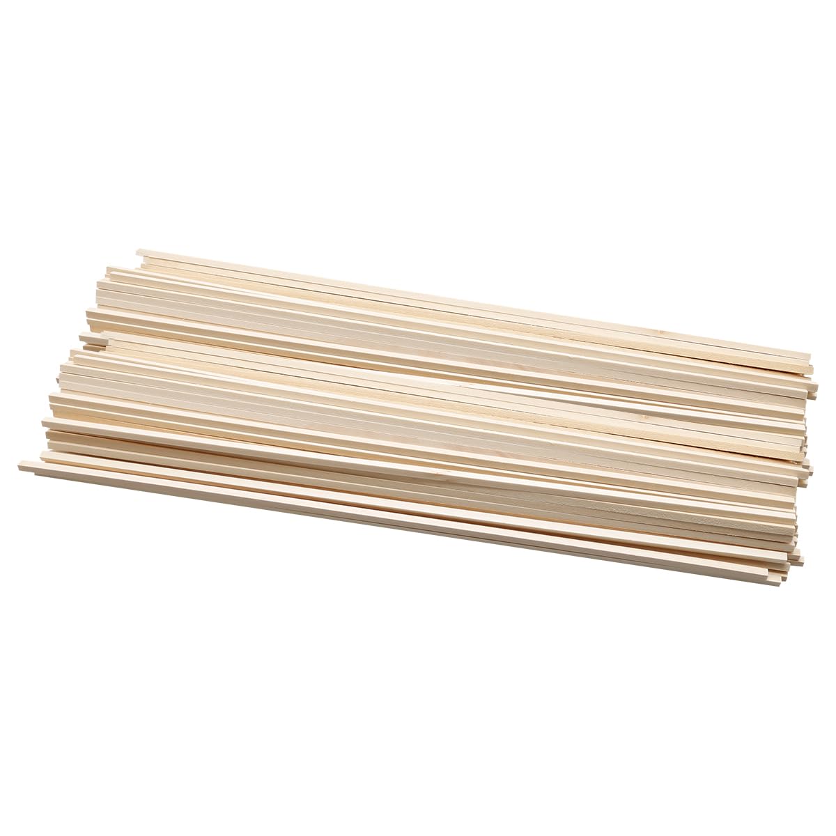 Tabanzhe 100 Pieces Wooden Sticks - Natural Balsa Wood for Craft, DIY ...