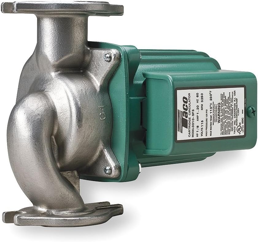 Taco 005-SF2 Stainless Steel Circulator Pump - Portable Power Water ...
