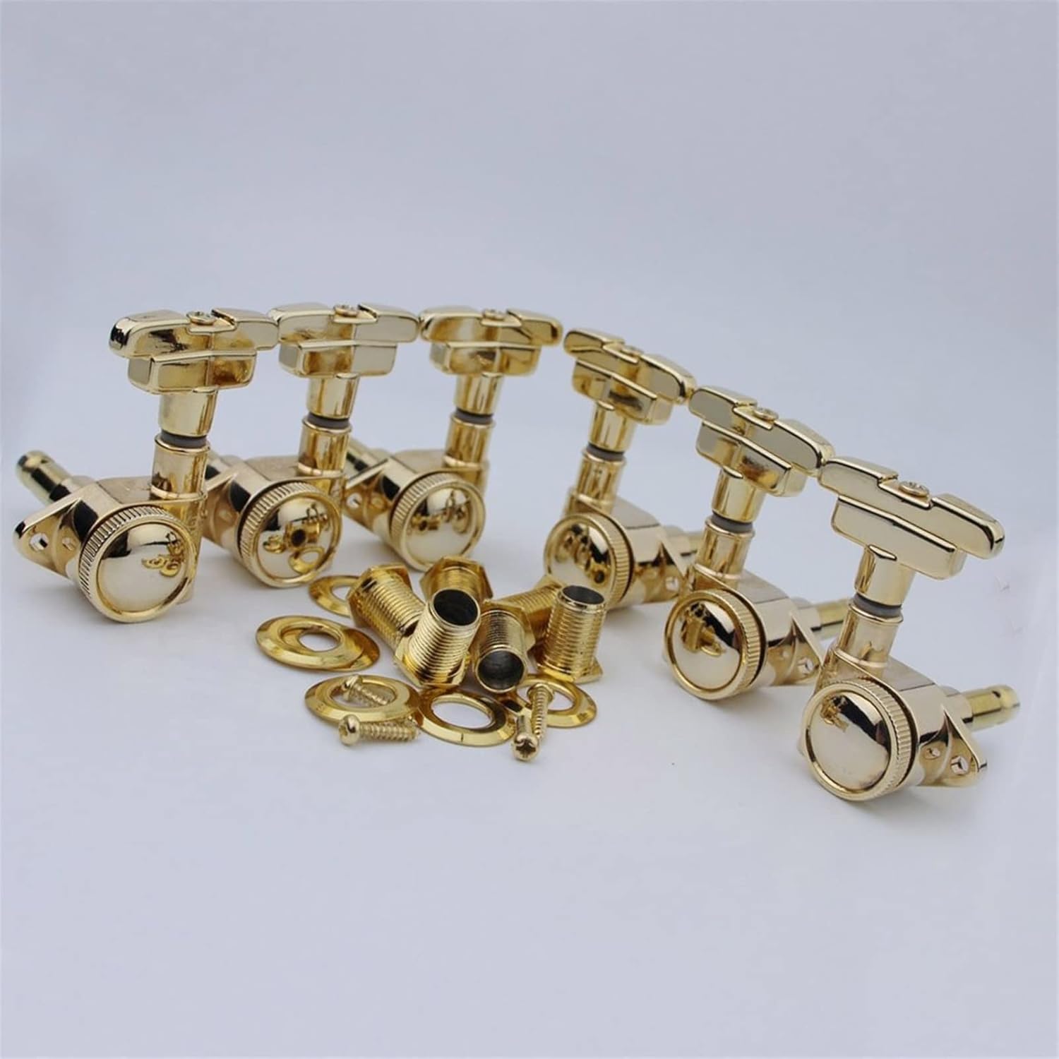Amazon.com - 3R3L Gold Guitar Tuning Pegs Lock String Tuner Machine ...