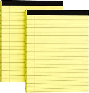Legal Pads 8.5 x 11 Yellow Note Pads 8.5 x 11 Lined Paper Pads 8.5 x 11 ...
