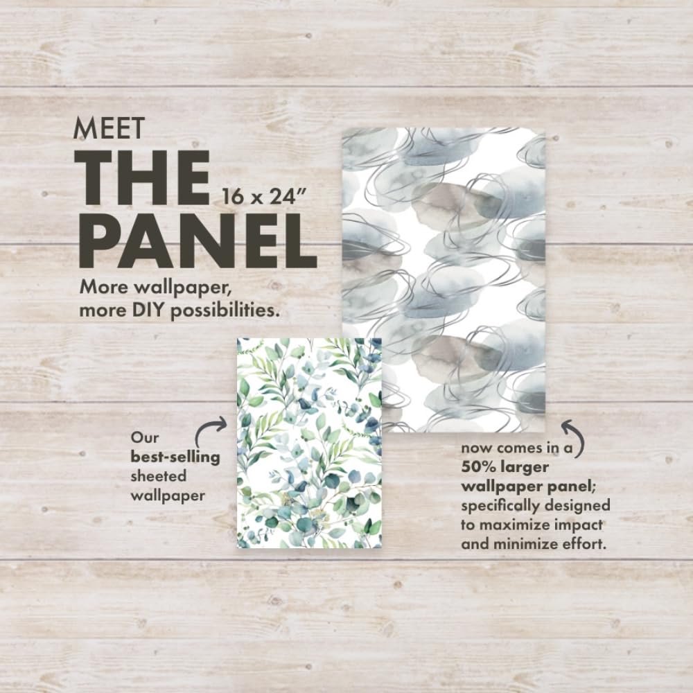 Taupe Panel Wallpaper
