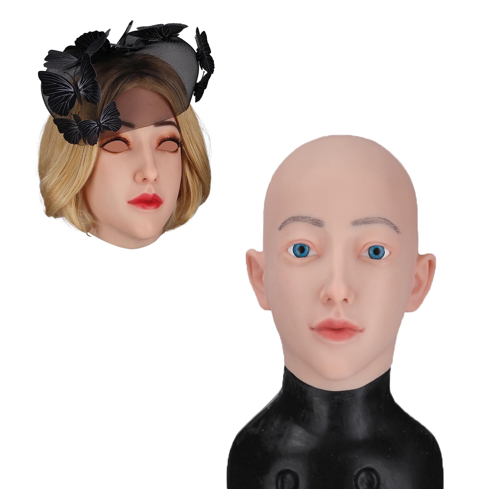Buy Adima Soft Realistic Silicone Female Head Hand-Made With ...