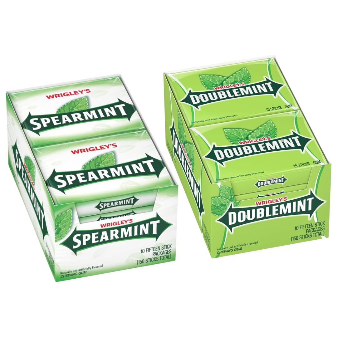 Wrigley39s Doublemint Chewing Gum 10 Packs Gum Chocolates Candy
