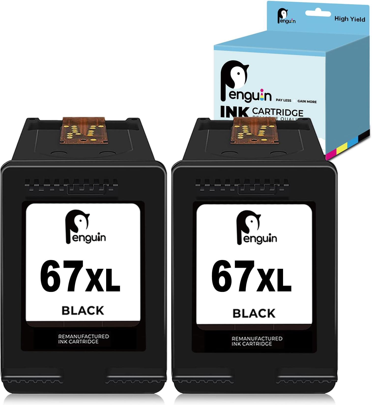 Penguin Ink Cartridge 67XL Black for HP Deskjet 4100e 4152e 4152e 4155e ...