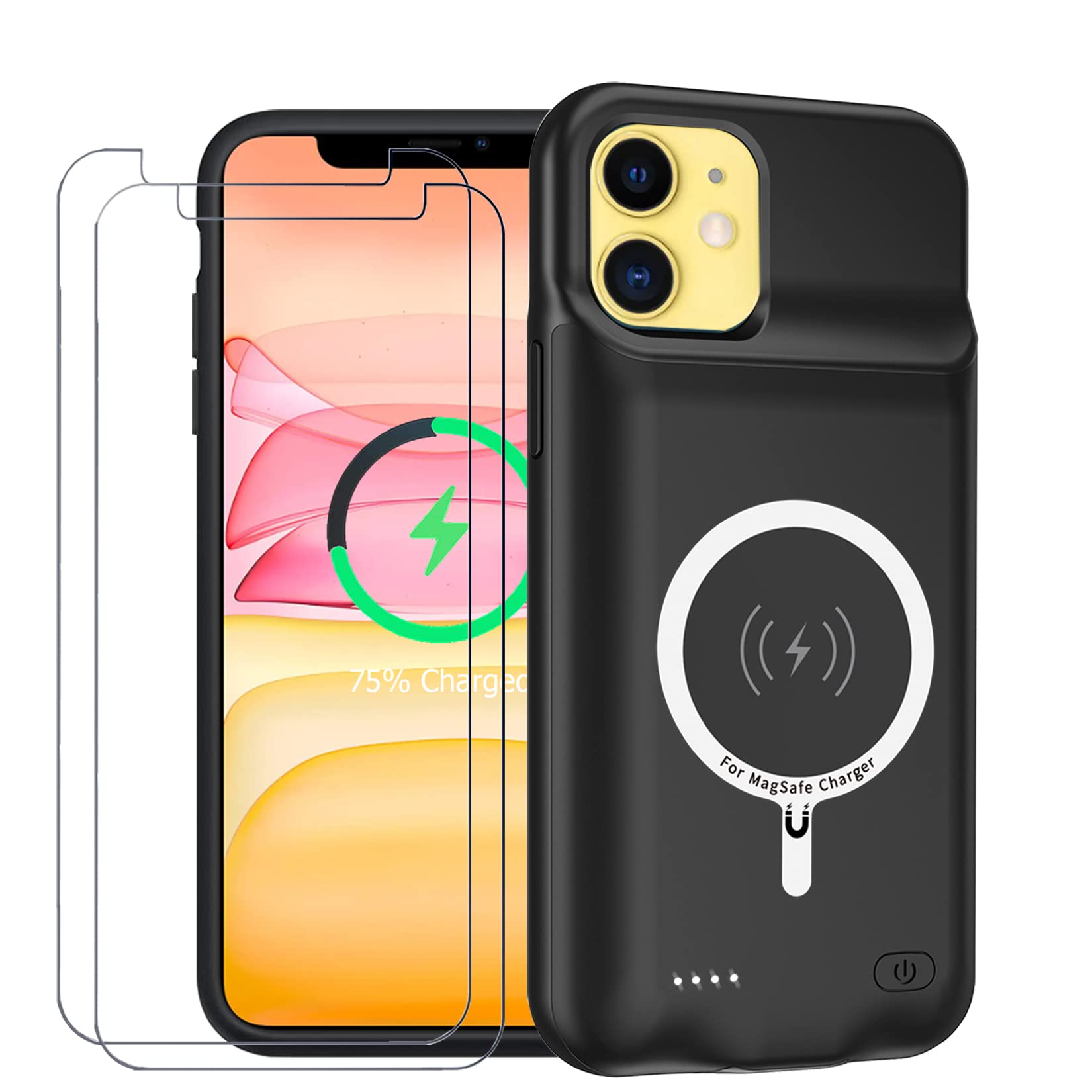 Amazon.com: Battery Case for iPhone 11, Enhanced 10000mAh Portable ...