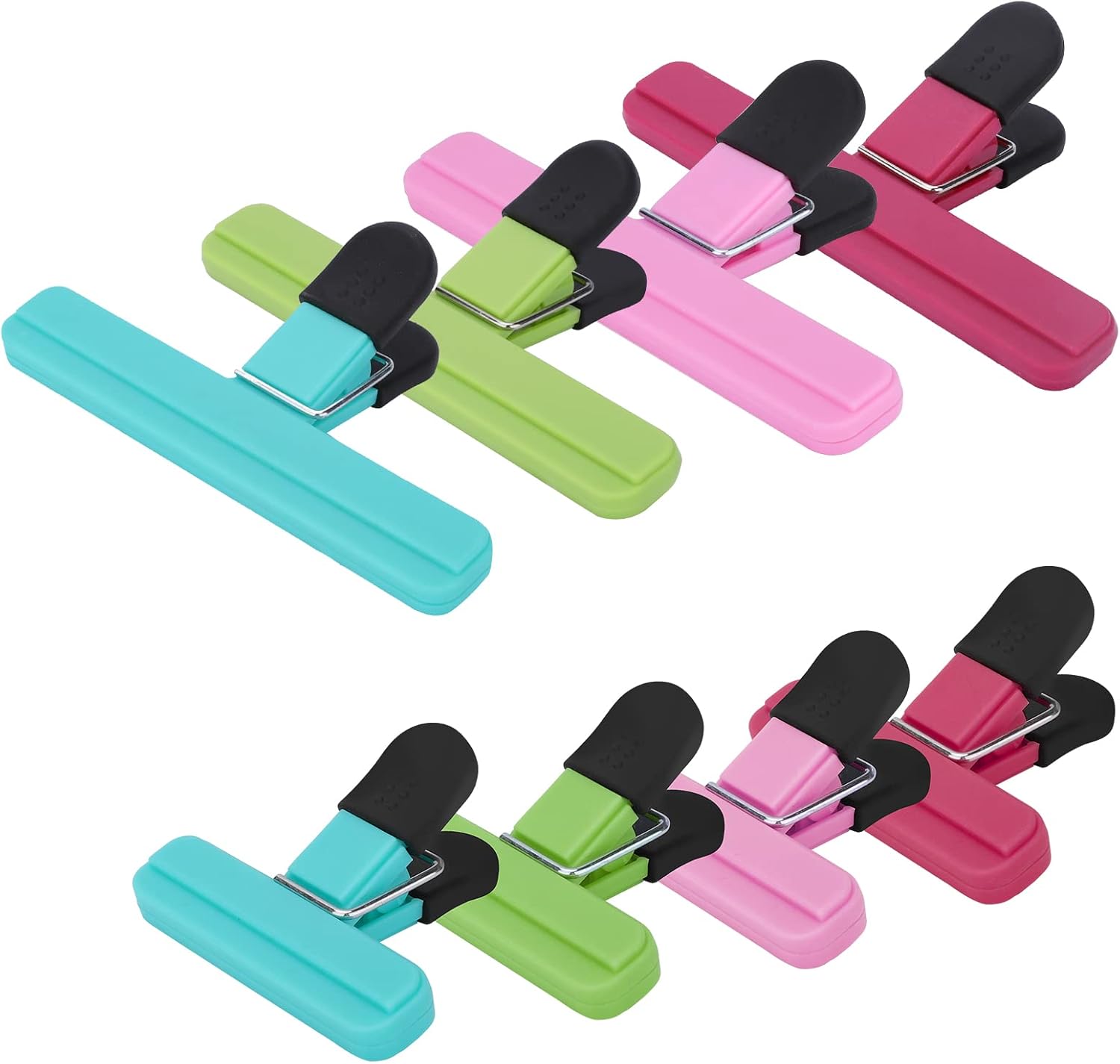 8 Pack Chip Bag Clips, Potato Chip Bag Clips, Multi-Color Food Bag ...