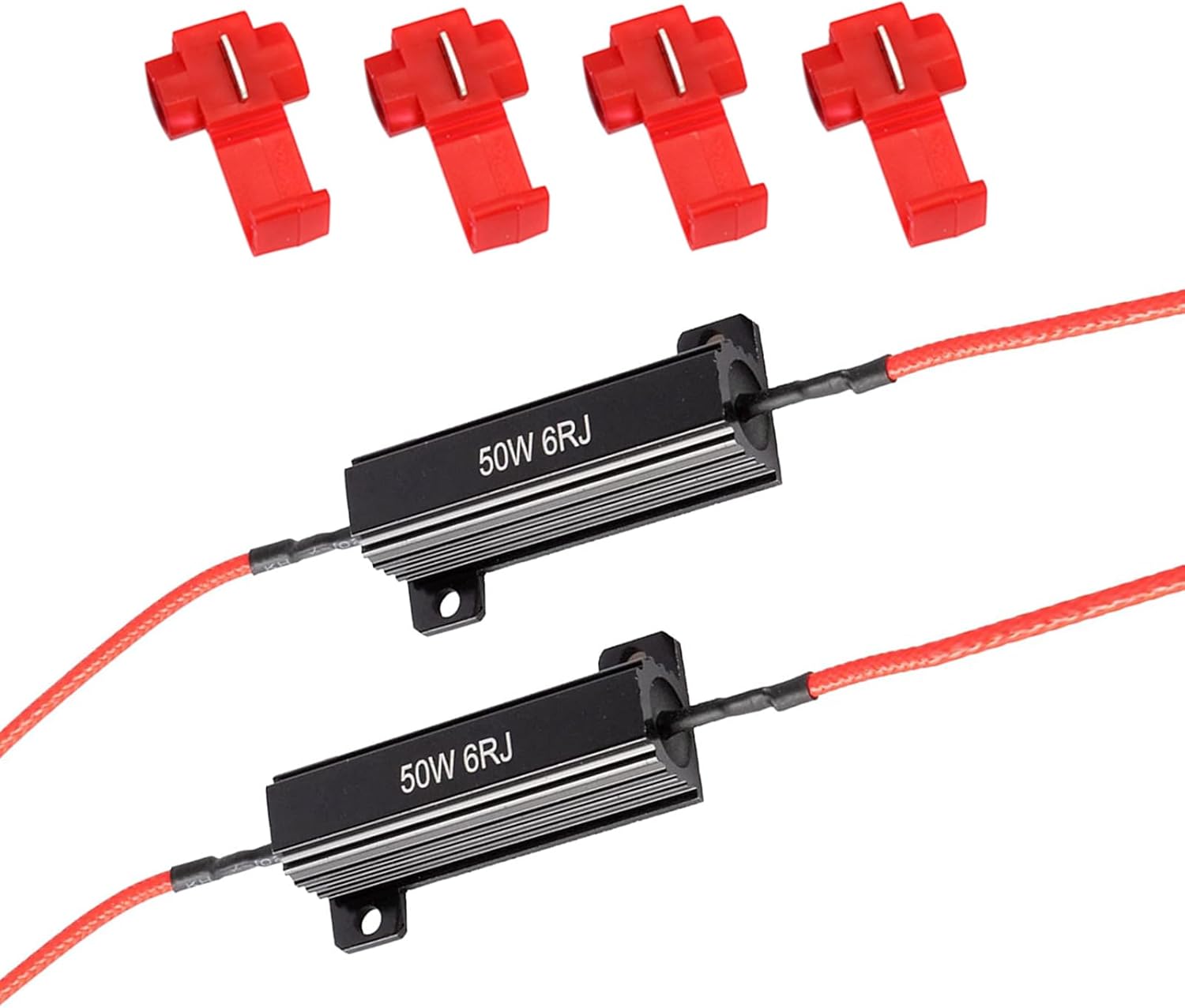 Amazon.com: cueclue 2 PCS 50W 6 Ohm Load Resistors, Aluminum Case ...