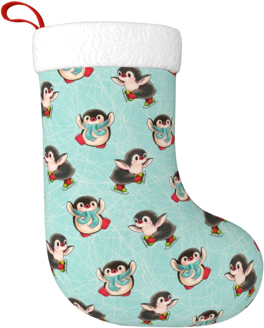 Amazon.com: Athjunss Penguin Christmas Stocking Large Xmas Holiday ...