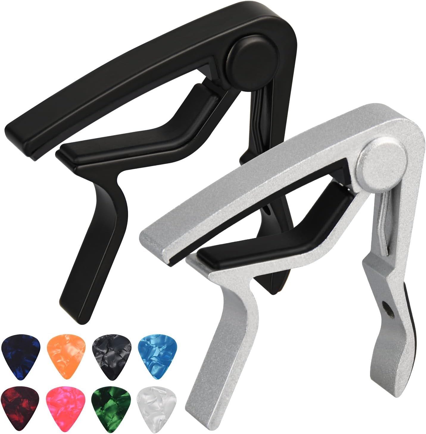 Amazon.com: Guitar Capo, 1/2/4 Pack Guitar Capo with Guitar Picks, for ...