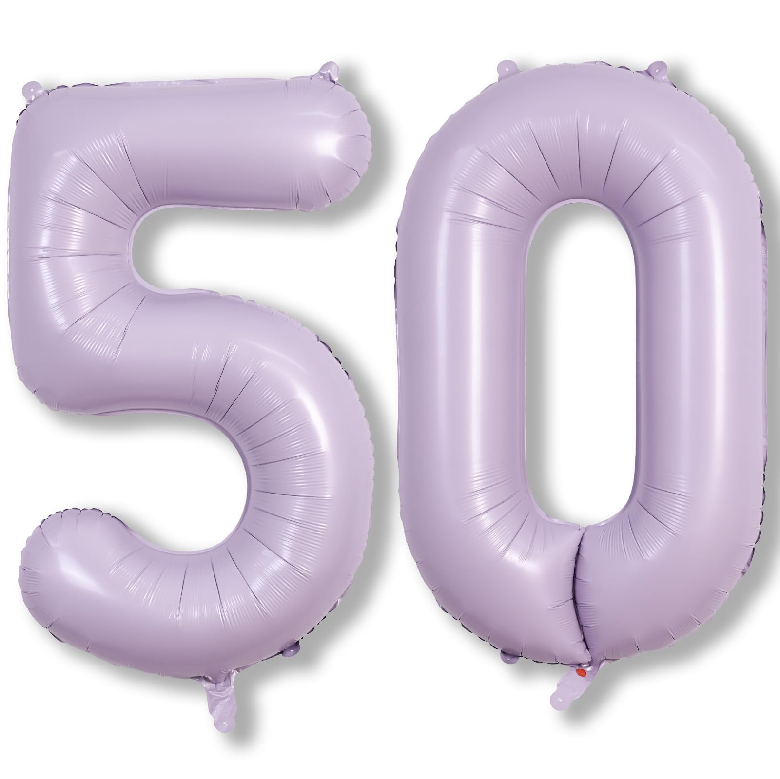 Amazon.com: 50th Birthday Balloons Pastel Purple for Women, 40 Inch ...