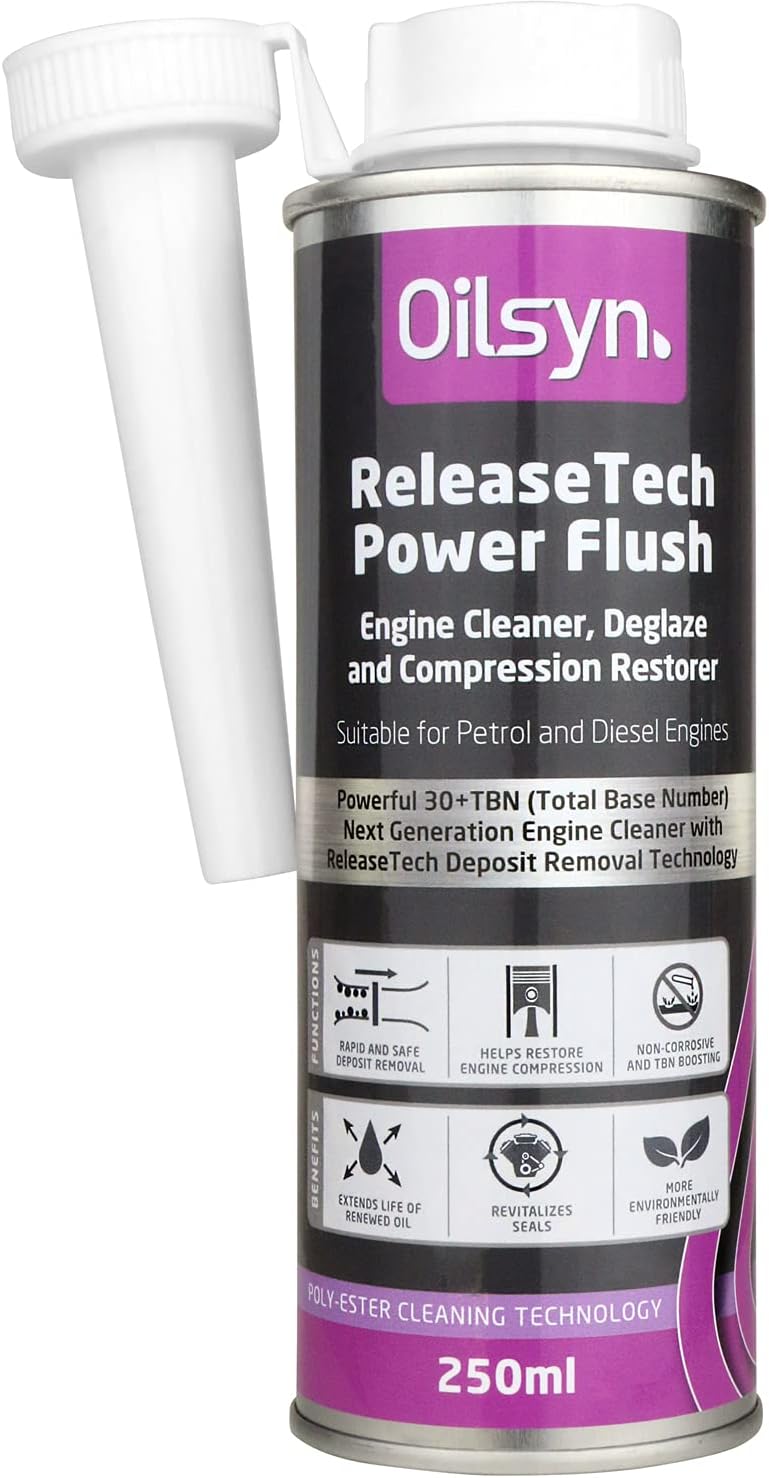 Oilsyn ReleaseTech Power Flush Diesel & Petrol Engine Cleaner 250ml ...