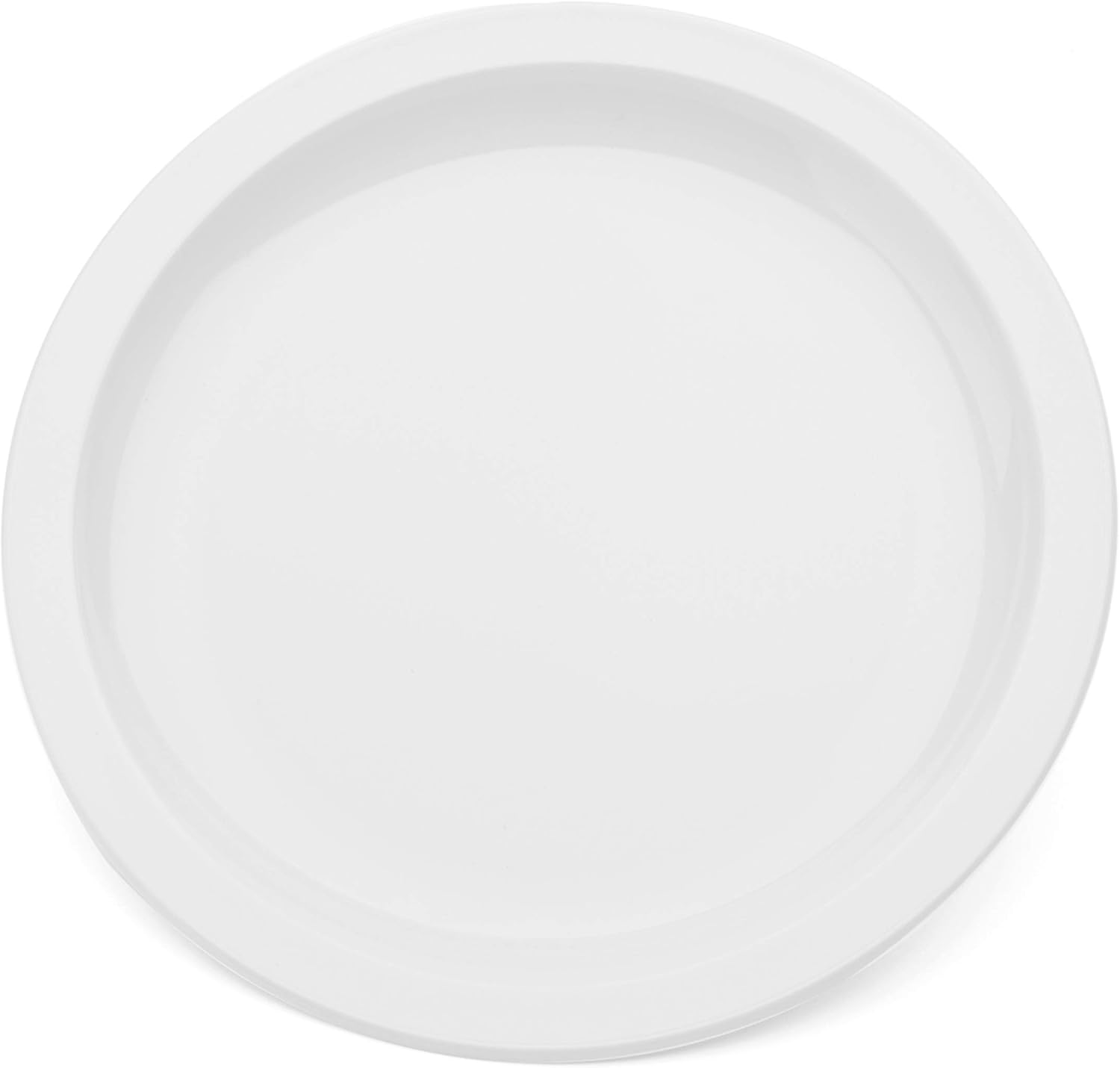 Harfield 23cm Polycarbonate Narrow Rimmed Plate White (Pack of 4 ...