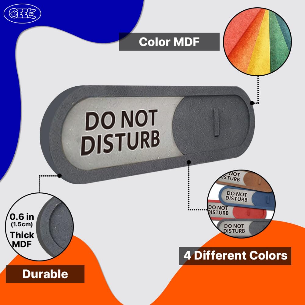 Snapklik.com : GEEKBEAR Do Not Disturb Welcome Slider Door Sign For ...