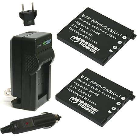 Amazon.com: Kastar 1-Pack CNP80 Battery and AC Wall Charger Replacement for Casio NP-80 NP-82 ...
