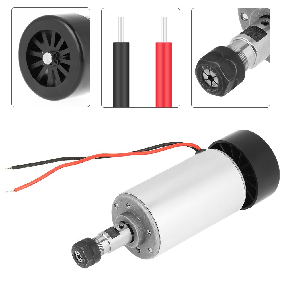 Spindle Motor, 300W 52mm DC 48V CNC Spindle ER11 DIY Engraver ...