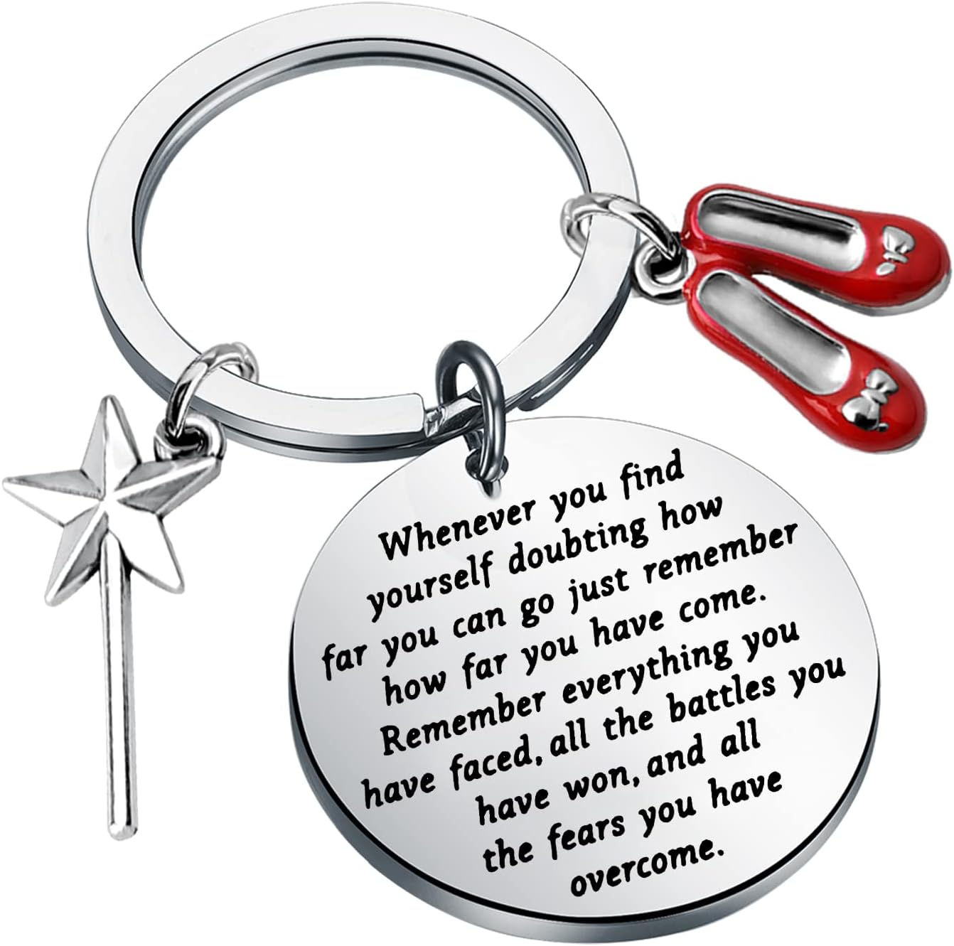 Amazon.com: Ata-Boy Wizard of Oz Ruby Slippers Keychain for Fans, Check ...