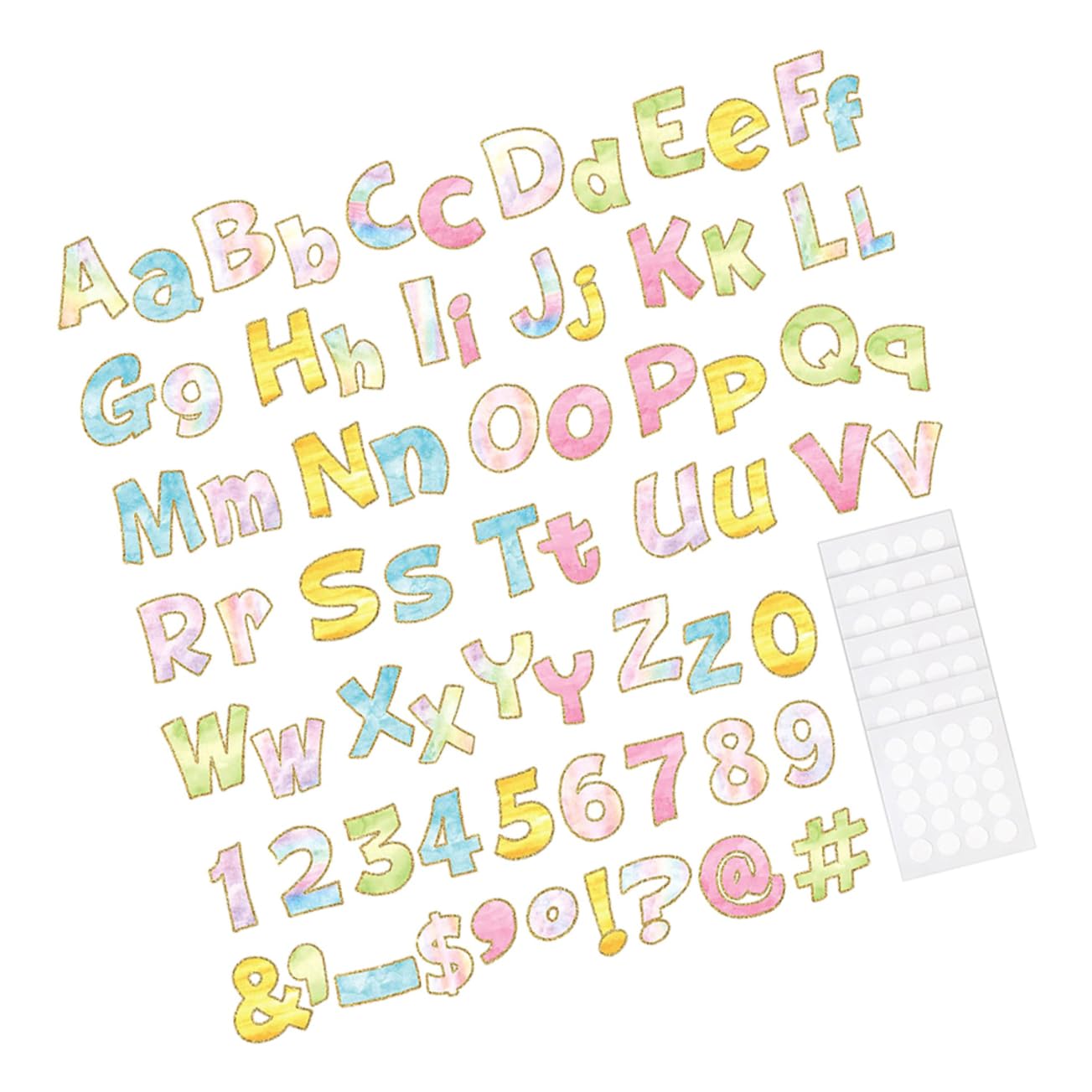 Villful 1 Set Letter Bulletin Board Paper Letters Paper Bulletin ...
