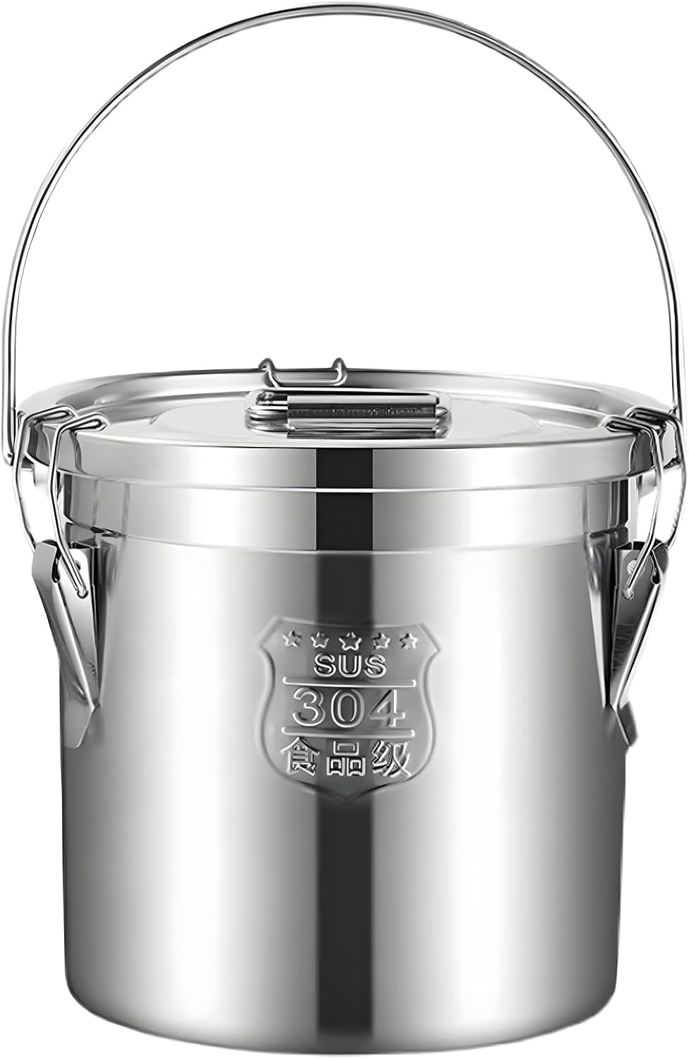 Amazon.com: Tircoiude 21L/5.5 Gal 304 Stainless Steel Airtight Canister ...