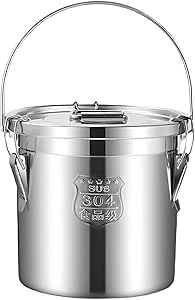 Amazon.com: 6L 1.5 gal Stainless Steel airtight Canister with Hand ...
