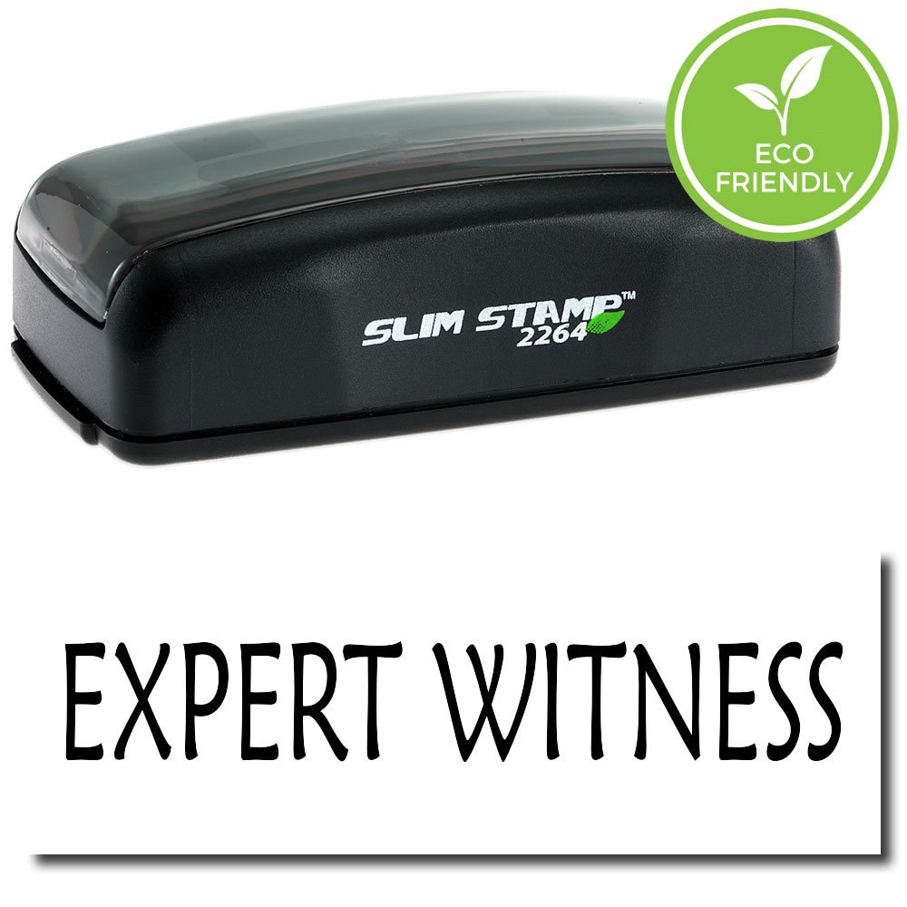 Amazon.com: Large Pre-Inked Expert Witness Stamp (Black Ink) : Office ...