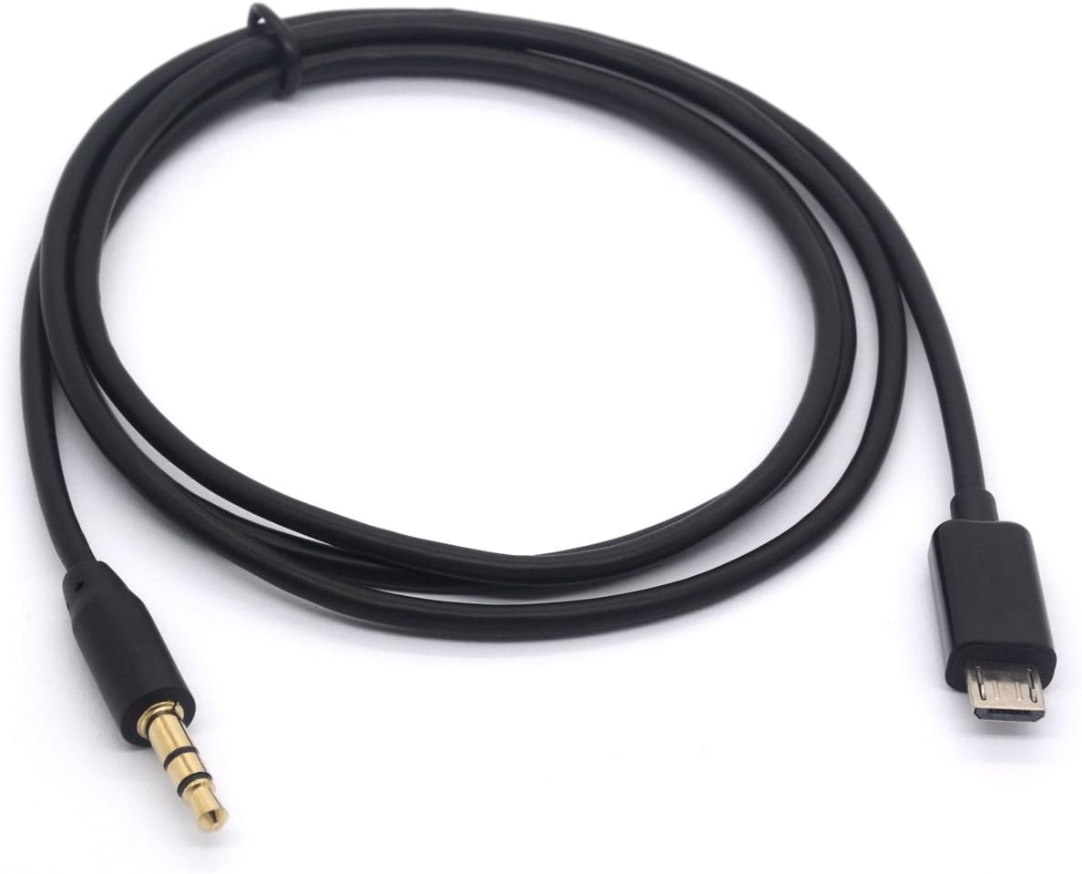 Tomost Micro USB to 3.5mm Cable - Gold Plated 3 Pole 3.5mm Male to ...