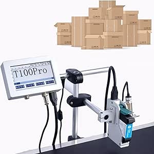 Amazon.com: YQDDM Industrial Automatic Inline Inkjet Printer, 25.4/12 ...