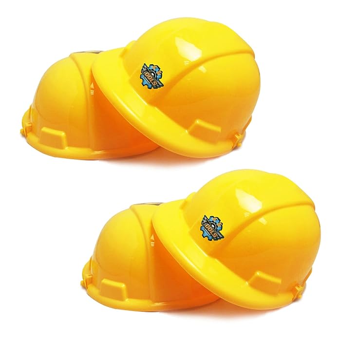 Buy Construction Party Hats Yellow Construction Hat Role Play ...