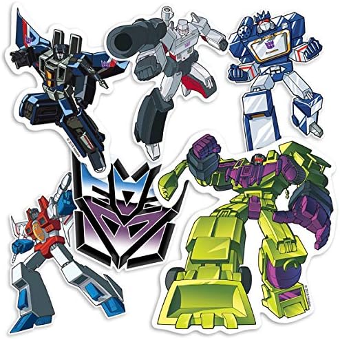 Amazon.com: Transformers 50ct Vinyl Large Deluxe Stickers Variety Pack ...
