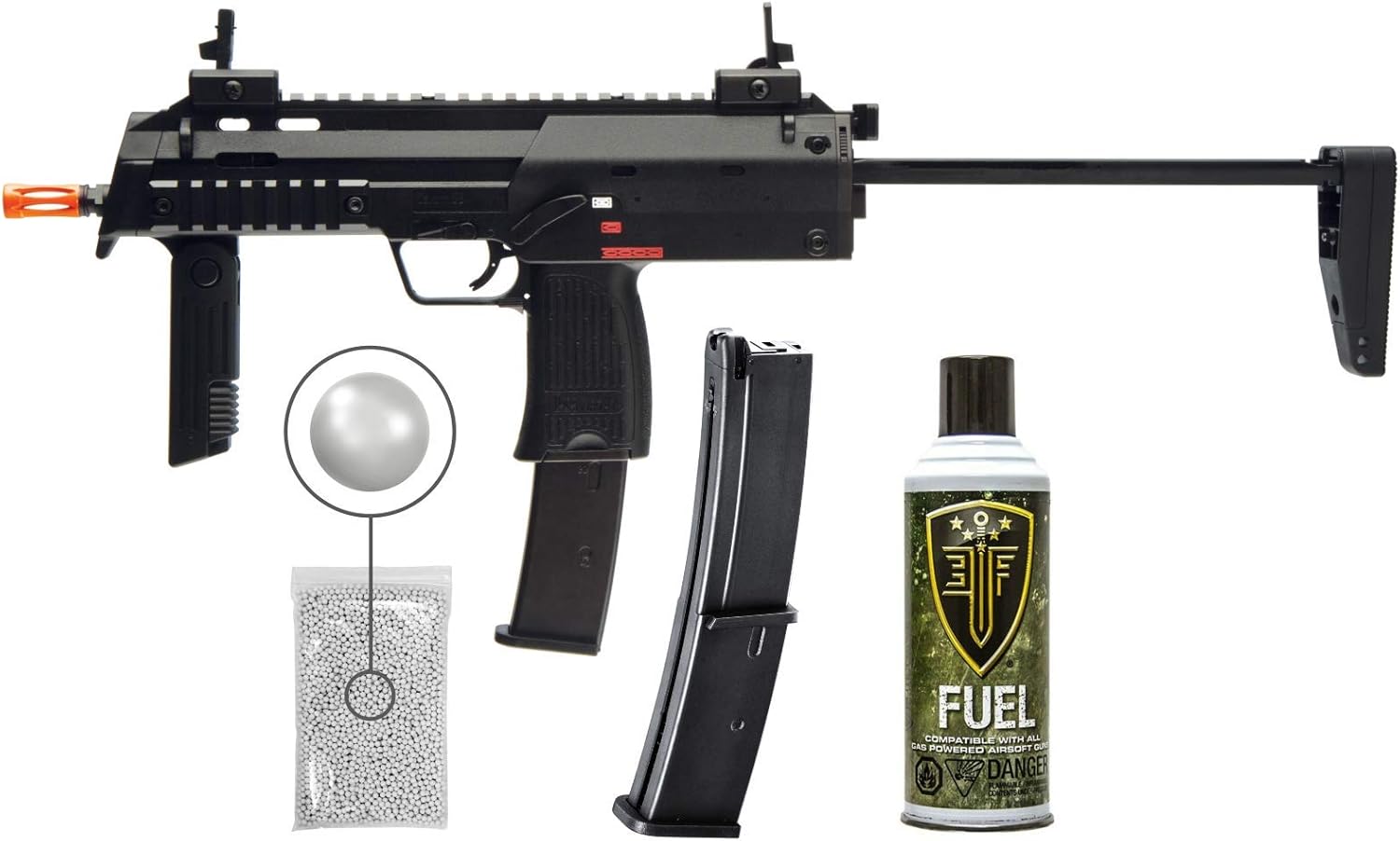 Amazon.com : HK MP7 GBB Automatic Green Gas Blowback 6mm BB Rifle ...