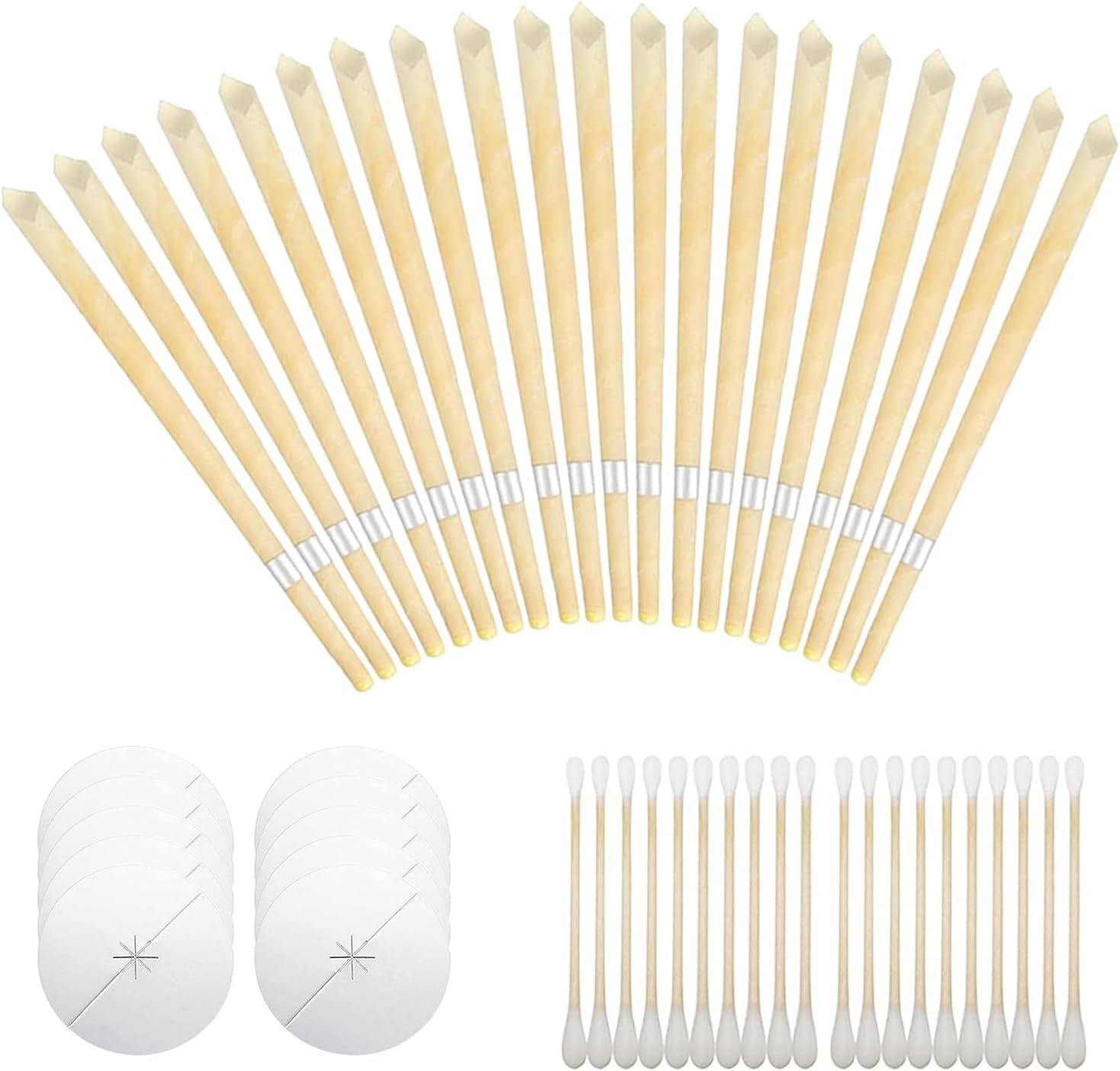 20ps Hopi Ear Candles, Ear Wax Removal Candle, Ear Candles for Wax ...