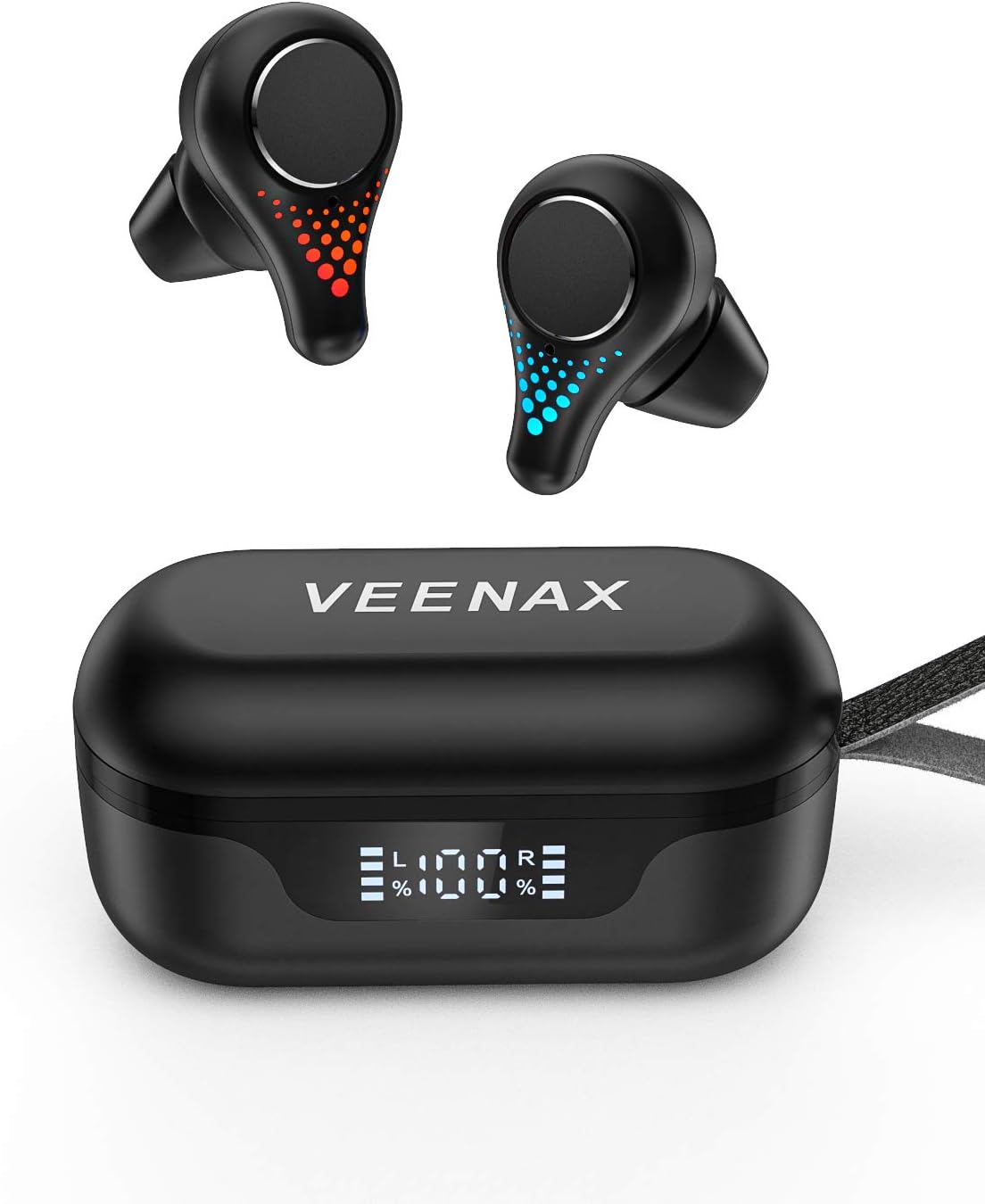 delinuo Écouteurs Bluetooth 2019 - sans Fil - avec Batterie de 6000 mAh ...