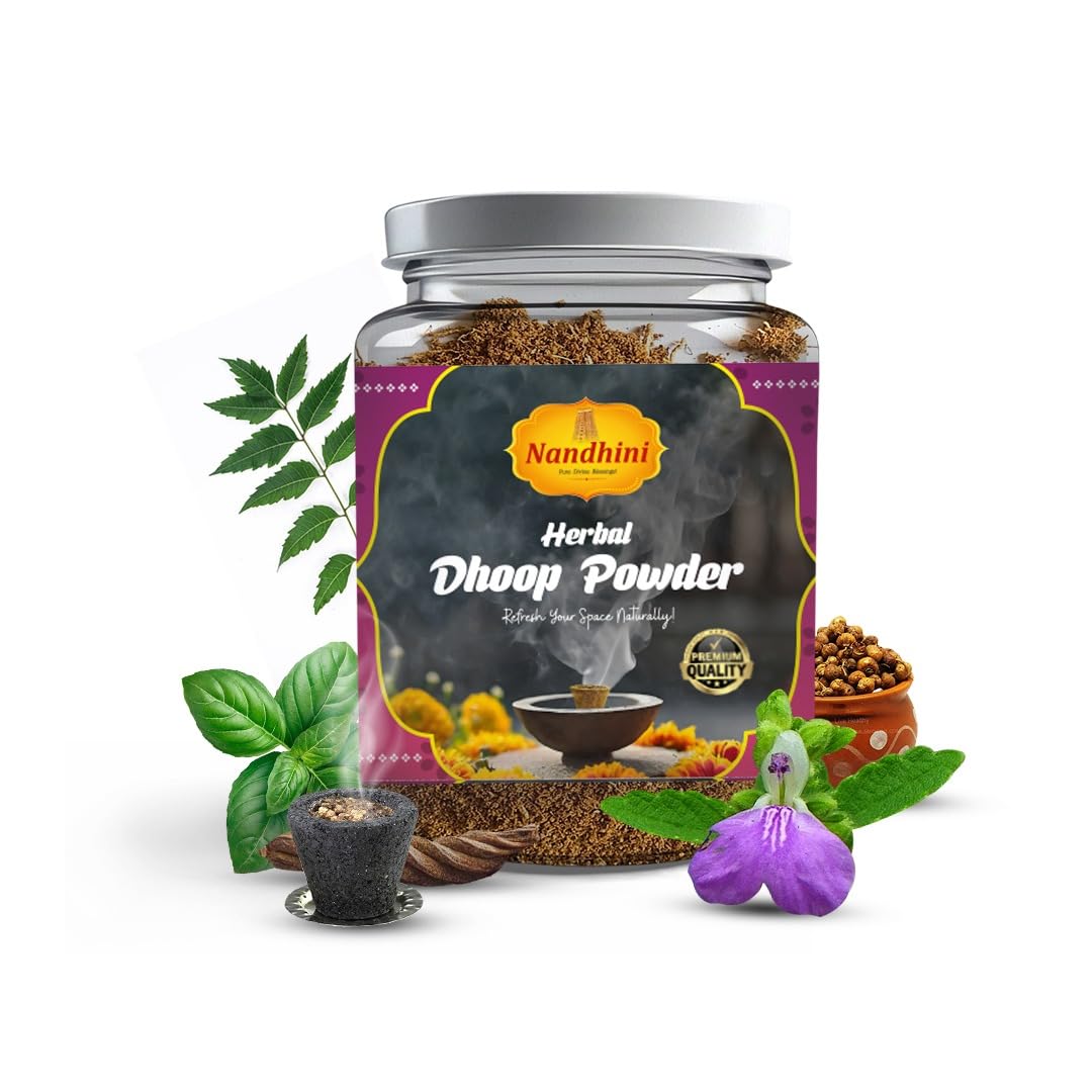 NANDHINI-100% Pure AYURVEDIC DHOOP/SAMBRANI Powder-Herbal and Natural ...